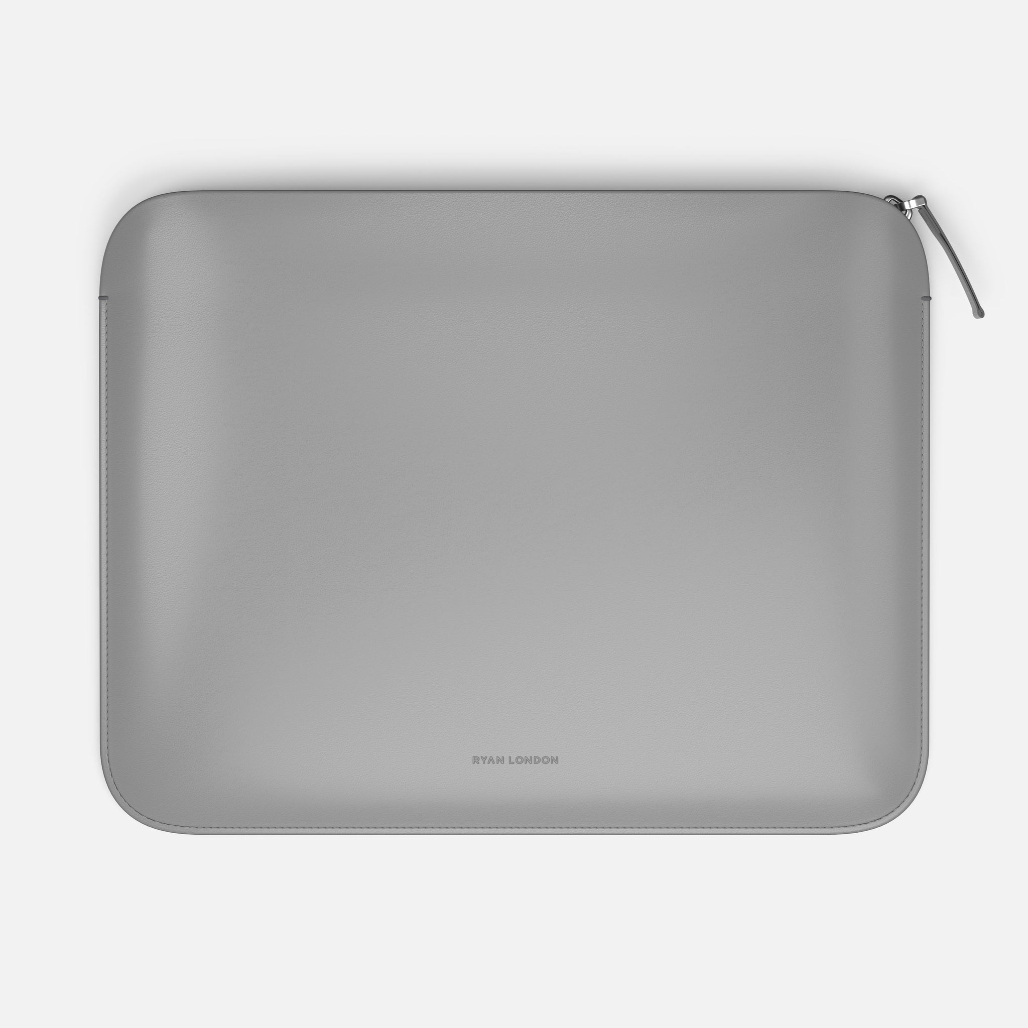 Luxury Nappa Leather iPad Pro 11" sleeve with zip - Grey - RYAN London